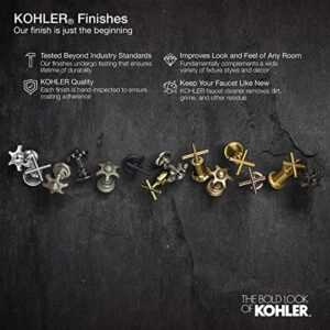 KOHLER K-8304-K-NA Rite-Temp Pressure-balancing valve body and cartridge kit & KOHLER K-TS74042-4-BL Rite-Temp Valve Trim, Matte Black