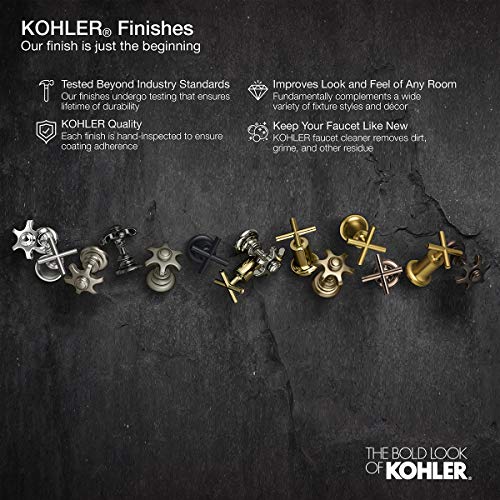 KOHLER K-8304-K-NA Rite-Temp Pressure-balancing valve body and cartridge kit & KOHLER K-TS74042-4-BL Rite-Temp Valve Trim, Matte Black