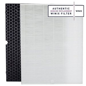 genuine winix 116130 replacement filter h for 5500-2 air purifier , white