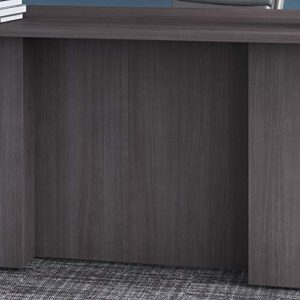 Bush Business Furniture Office 500 L Shaped Executive Desk with Drawers, 72W, Storm Gray