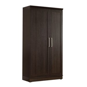 sauder homeplus collection storage cabinet, dakota oak finish