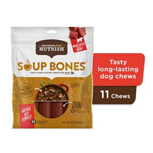 Rachael Ray Nutrish Soup Bones Dog Treats, Beef & Barley Flavor, 11 Bones