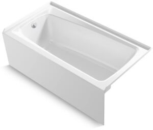 kohler k-26071-la-0 kohler k-26071-la irvine 60″ x 32″ alcove bath with left hand drain