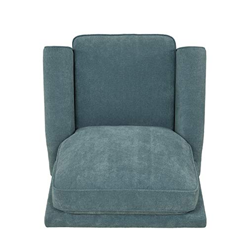 Domesis Chester Hill - Chenille Push Back Recliner Chair, Blue