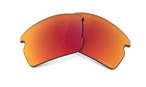 oakley flak 2.0 rectangular replacement sunglass lenses, prizm ruby, 59 mm