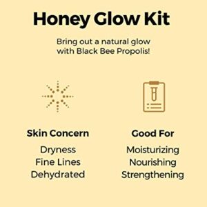 COSRX Honey Glow Kit | Propolis Synergy Toner, Ampoule, Cream | Moisturizing, Hydrating, Nourishing