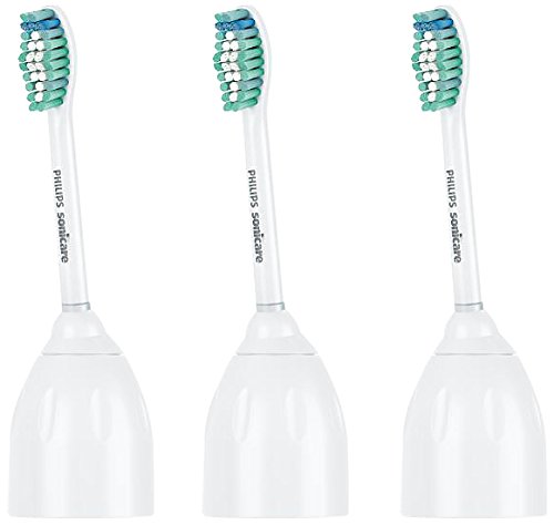 Philips Sonicare Genuine E-Series Replacement Toothbrush Heads, 3 Brush Heads, White, HX7023/30