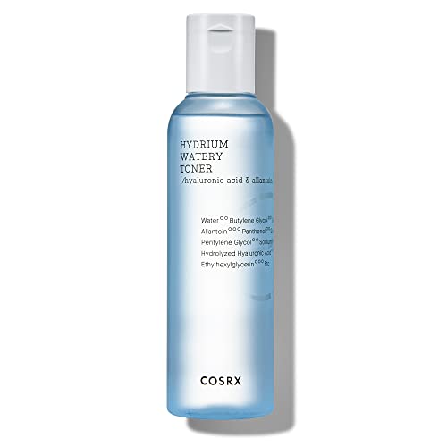 COSRX Hydrium Watery Toner, 150ml / 5.07 fl.oz | Hyaluronic Acid Moisture Toner | Korean Skin Care, Animal Testing Free, Paraben Free