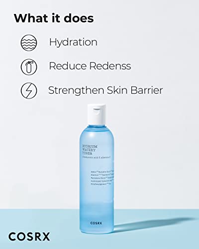 COSRX Hydrium Watery Toner, 150ml / 5.07 fl.oz | Hyaluronic Acid Moisture Toner | Korean Skin Care, Animal Testing Free, Paraben Free