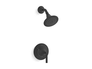 kohler ts27420-4g-bl tone rite-temp pressure-balancing shower faucet trim set, 1.75 gpm, matte black