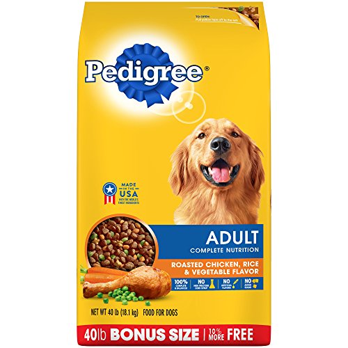 Pedigree Complete Nutrition Adult Dry Dog Food Roasted Chicken, Rice & Vegetable Flavor, 40 Lb. Bag