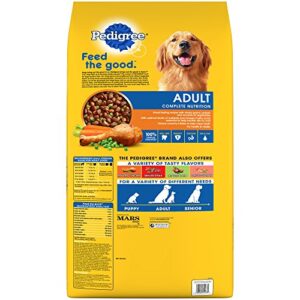 Pedigree Complete Nutrition Adult Dry Dog Food Roasted Chicken, Rice & Vegetable Flavor, 40 Lb. Bag