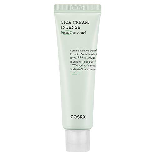 COSRX Pure Fit Cica Intensive Cream 1.7 oz/ 50 mL | For Dry Sensitive Skin, Centella Asiatica Face Moisturizer Recommended for Acne-Prone Skin, Reduce Redness | Not Tested on Animals, Korean Skincare