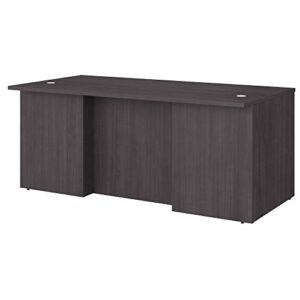 bush business furniture 500 home office desk, 72w, storm gray