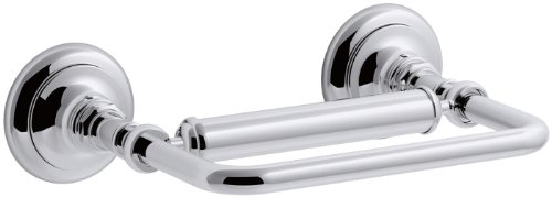 KOHLER K-72573-CP Artifacts Pivoting toilet tissue holder, Polished Chrome