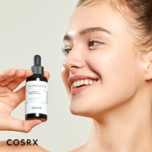 COSRX Pure Vitamin C 13% Serum with Vitamin E & Hyaluronic Acid, Brightening & Hydrating Facial Serum for Dark Spots, Fine Lines, Uneven Skin tone, 0.67fl.oz/20ml, Animal Testing-Free, Korean Skincare