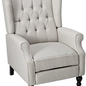 Christopher Knight Home Walter Fabric Recliner, Light Grey