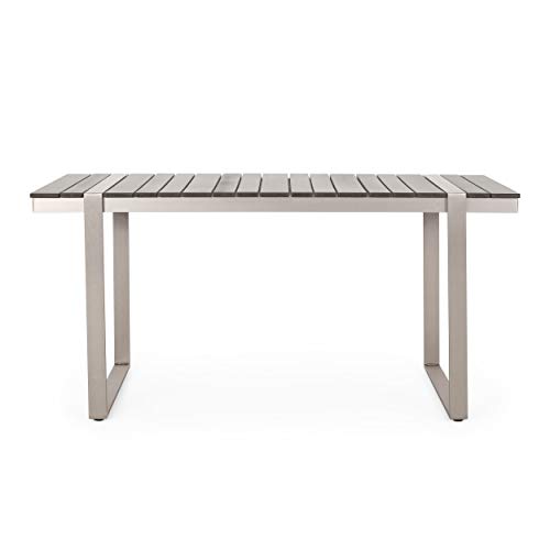 Christopher Knight Home Quay Dining Sets, Gray + Silver + Taupe