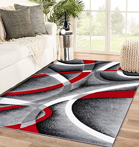 Persian Area Rugs 2305 Gray 8x11 Abstract Area Rug, 8 x 11 ft