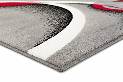 Persian Area Rugs 2305 Gray 8x11 Abstract Area Rug, 8 x 11 ft