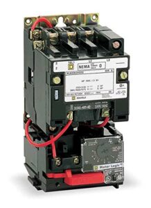 schneider electric 8536sdo1v02h30s 45-amp 600-vac open device nema size 2 non reversing starterplus options, black