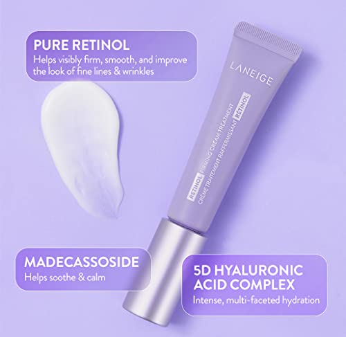 LANEIGE Retinol Firming Cream Treatment: Visibly firm and smooth the look of fine lines and wrinkles.