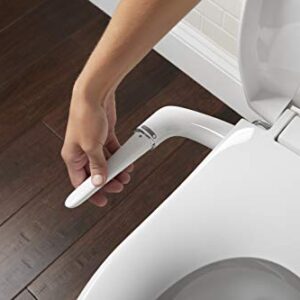 KOHLER K-5724-0 Puretide Bidet Toliet Seat, Elongated Manual Non Electric Bidet with Adjusting Spray Pressure and Position, White Quiet-Close Lid