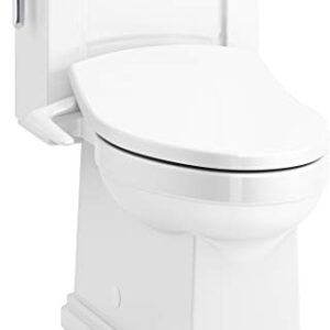 KOHLER K-5724-0 Puretide Bidet Toliet Seat, Elongated Manual Non Electric Bidet with Adjusting Spray Pressure and Position, White Quiet-Close Lid