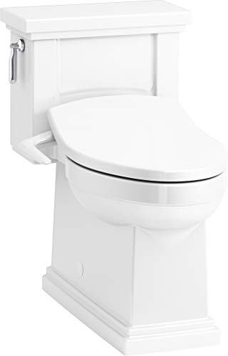 KOHLER K-5724-0 Puretide Bidet Toliet Seat, Elongated Manual Non Electric Bidet with Adjusting Spray Pressure and Position, White Quiet-Close Lid