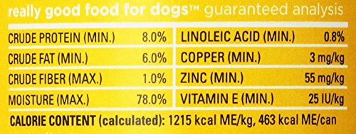 Pedigree Meaty Ground Dinner With Chunky Turkey And Bacon Canned Dog Food 13.2 Ounces (Pack Of 24)