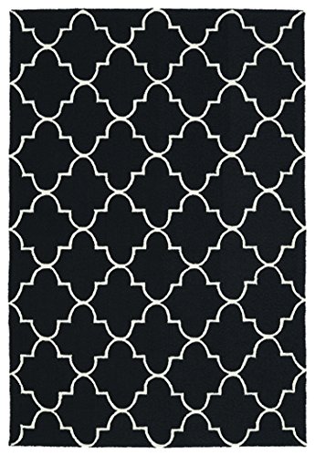 Kaleen Rugs Escape Indoor/Outdoor Rug, Black, 9' x 12'