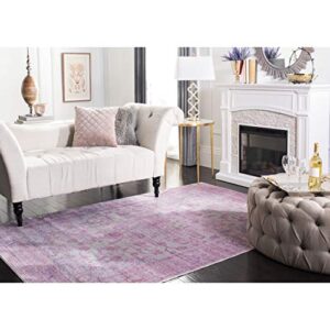 SAFAVIEH Valencia Collection 3' x 5' Pink/Multi VAL103H Boho Chic Distressed Area Rug