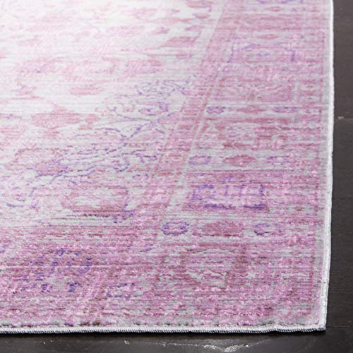 SAFAVIEH Valencia Collection 3' x 5' Pink/Multi VAL103H Boho Chic Distressed Area Rug