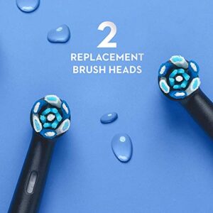 Oral-B iO Ultimate Clean Replacement Brush Heads, Black, 2 Count