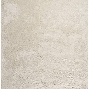 SAFAVIEH Venice Shag Collection 8' x 10' Pearl SG256P Handmade Glam 3-inch Extra Thick Area Rug