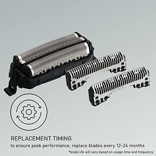 Panasonic Shaver Replacement Outer Foil and Inner Blade Set WES9013PC, Compatible with ARC3 3-Blade Shavers ES-LL41-K, ES8103S