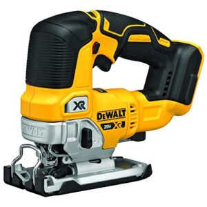 dewalt 20v max xr jigsaw, 3,200 blade speed, cordless, brushless motor, led light, bare tool only (dcs334b)