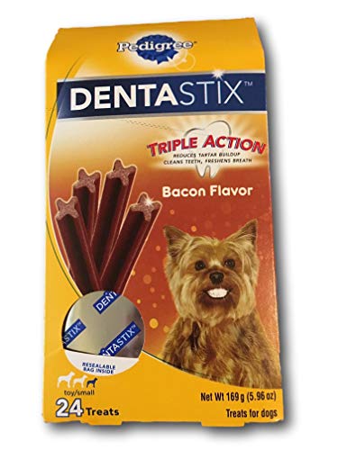 Pedigree Dentastix Bacon Flavor, 24 count