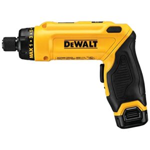 dewalt 8v max cordless screwdriver kit, gyroscopic, 2 batteries, electric (dcf680n2)