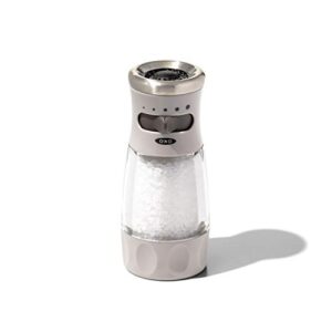 new oxo good grips contoured mess-free salt grinder