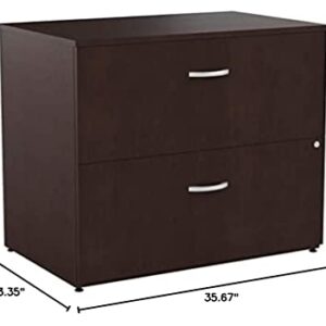 Bush Business Furniture Series C 36W 2 Drawer Lateral File in Mocha Cherry