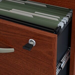 Bush Business Furniture Series C 2 Drawer Mobile File Cabinet in Mahogany