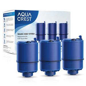 aqua crest nsf certified water filter, replacement for pur® rf9999® faucet water filter, pur® faucet model fm-2500v, fm-3700, pfm150w, pfm350v, pfm400h, pur-0a1 (pack of 3), model no.: aqu-cf08a