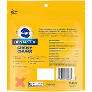 Pedigree DentaStix Chewy Chunx Dental Treats, Small/Medium Dog – 4 oz.