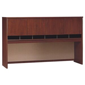 bush business furniture series c 72w 4 door hutch in hansen cherry