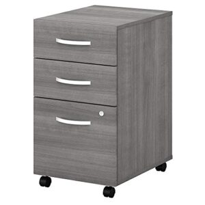 bush business furniture studio c file cabinet, platinum gray