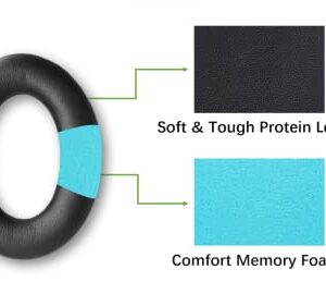 Replacement Ear-Pads for Bose QuietComfort QC 2 15 25 35 Ear Cushions for QC2 QC15 QC25 QC35 SoundLink/SoundTrue Around-Ear II AE2 Headphones (Black)