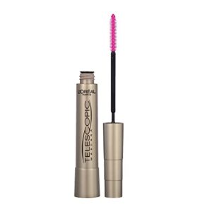 l’oreal paris makeup telescopic original lengthening mascara, blackest black, 0.27 fl oz (1 count)