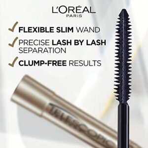 L'Oreal Paris Makeup Telescopic Original Lengthening Mascara, Blackest Black, 0.27 Fl Oz (1 Count)