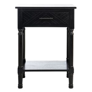 Safavieh Home Collection Peyton Black 1-Drawer Lower Shelf Accent Table ACC5704B, 0